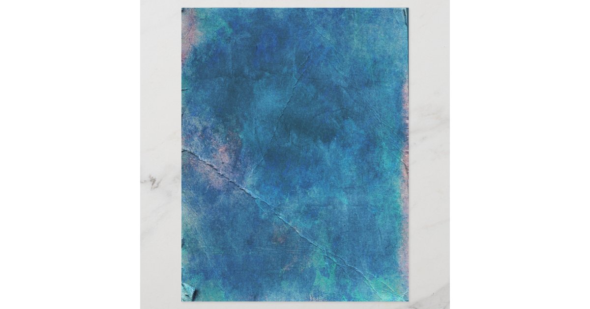 Blue Distressed Scrapbook Paper | Zazzle