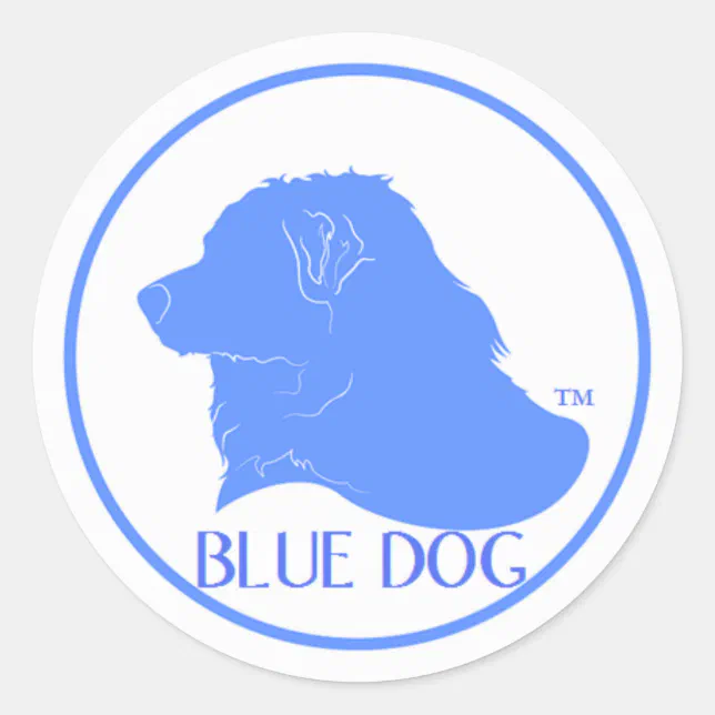 Blue Dog Democrat Sticker | Zazzle