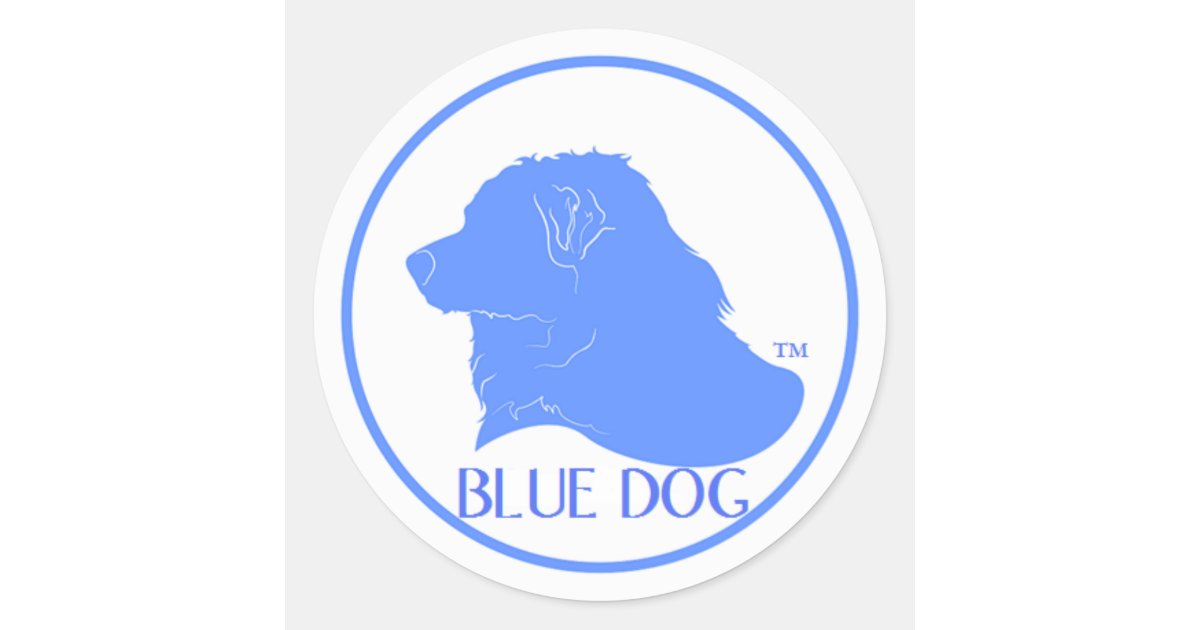 Blue Dog Democrat Sticker | Zazzle