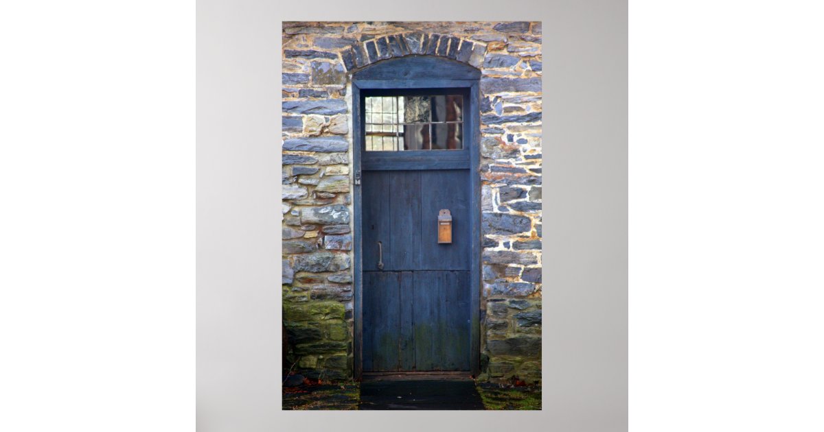 Blue Door Print | Zazzle