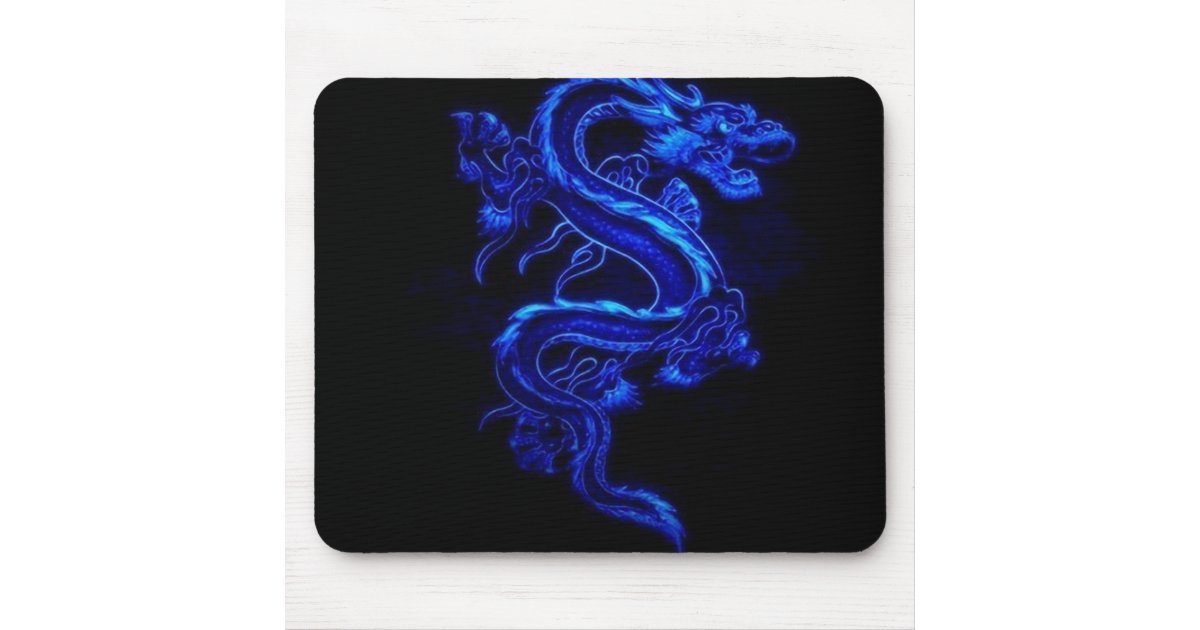 Blue Dragon Gaming Mousepad | Zazzle