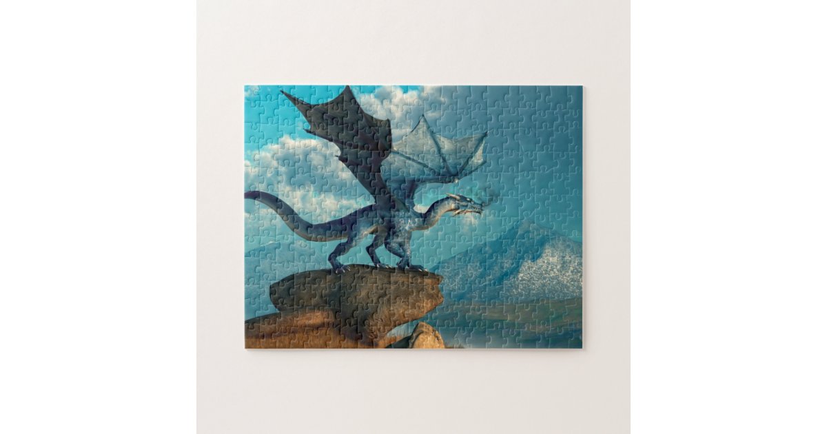 Blue Dragon Jigsaw Puzzle | Zazzle