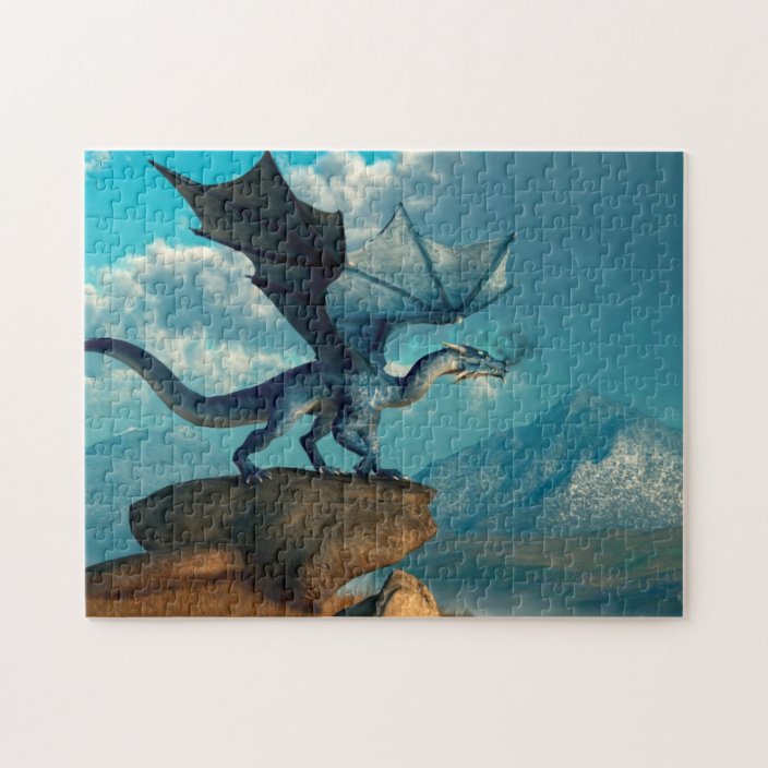 Blue Dragon Jigsaw Puzzle | Zazzle.com