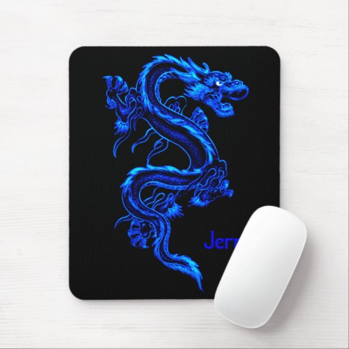 Blue Dragon Mousepad | Zazzle