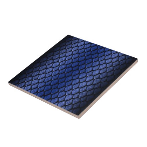 Blue Dragon Scales Ceramic Tile | Zazzle