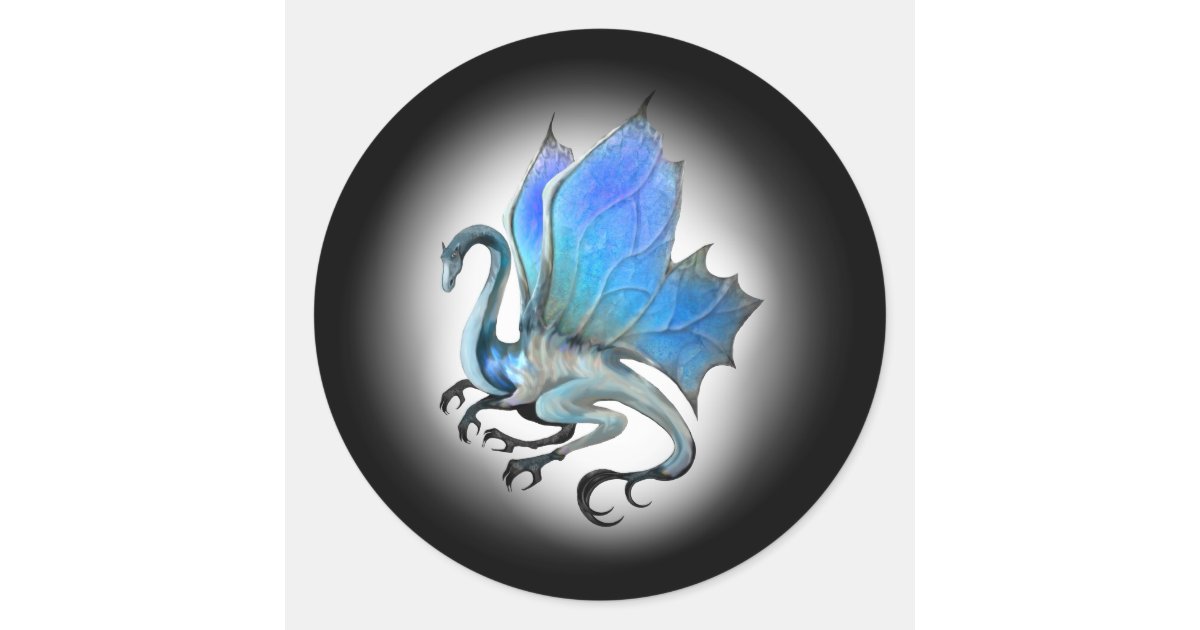 Blue Dragon Stickers | Zazzle