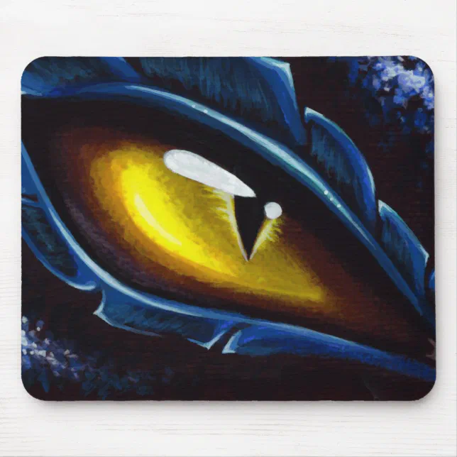 Blue Dragon's Eye Mouse Pad | Zazzle