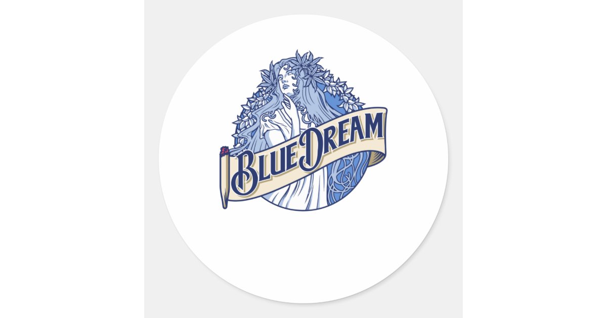 Blue Dream Classic Round Sticker | Zazzle