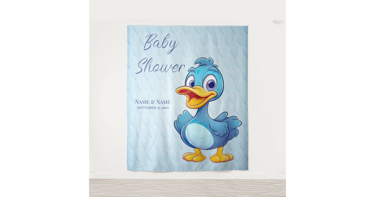 Blue Duck Backdrop | Zazzle