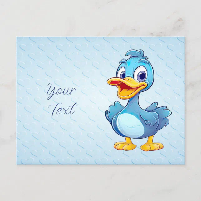 Blue Duck Postcard | Zazzle