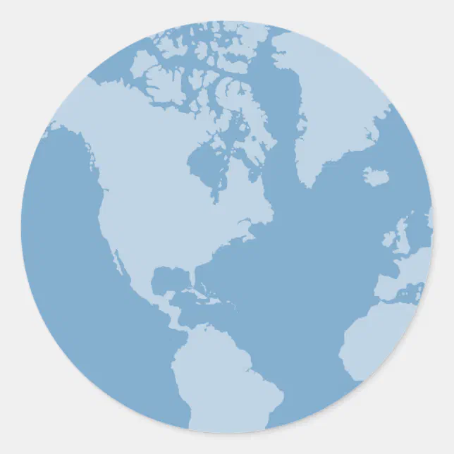 Blue Earth Stickers | Zazzle