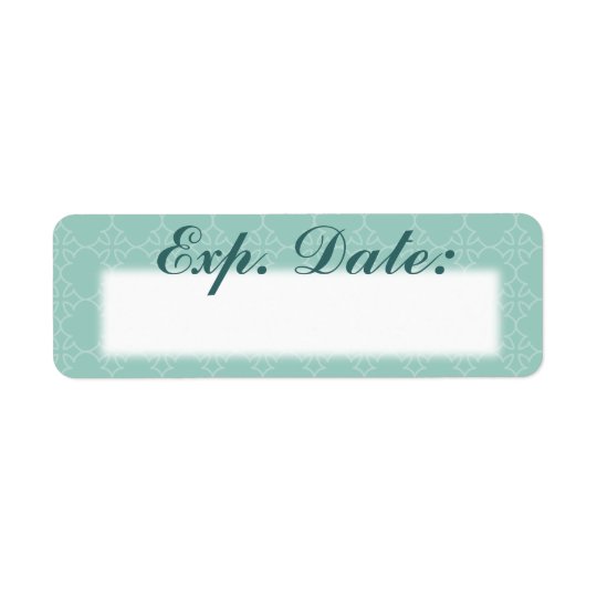 Blue Elegant Expiration Date Labels | Zazzle.com