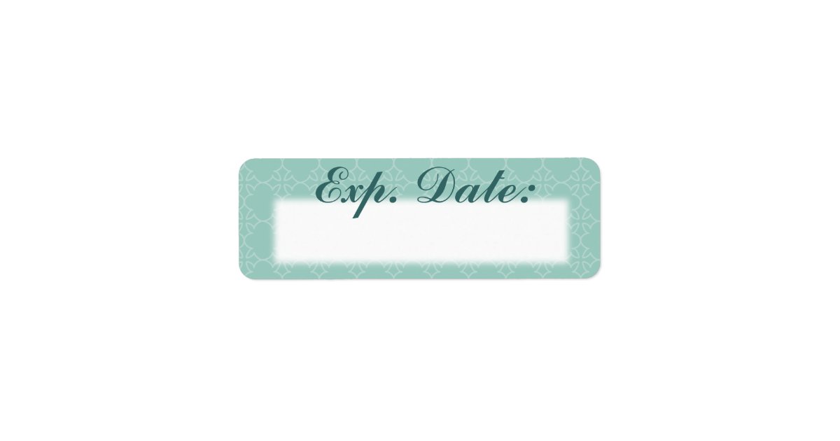 Blue Elegant Expiration Date Labels | Zazzle