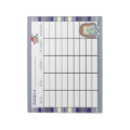 Blue elementary school reading log template notepad | Zazzle