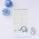 Blue Elephant Baby Shower Baby Animal Name Game Flyer | Zazzle