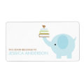 Blue Elephant Bookplates Labels | Zazzle