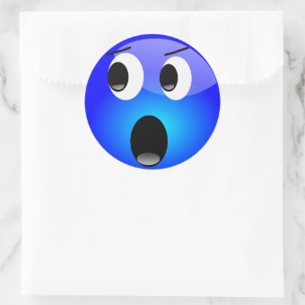 Blue Emoji Stickers | Zazzle