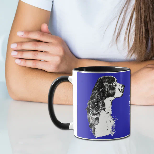Blue English Springer Spaniel Mug | Zazzle