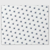 Blue eye good luck protection from evil eye wrapping paper | Zazzle