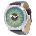 Blue Eye Iris Eyeball Cool Custom Wrist Watches | Zazzle