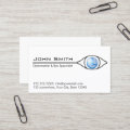 Blue Eye Optometrist & Eye Care Business Card | Zazzle