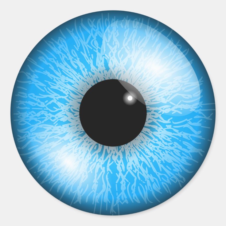 Blue Eye Stickers | Zazzle
