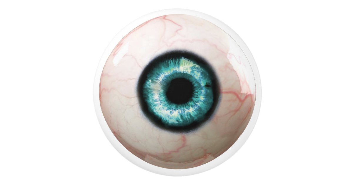 Blue Eyeball Drawer Pull | Zazzle