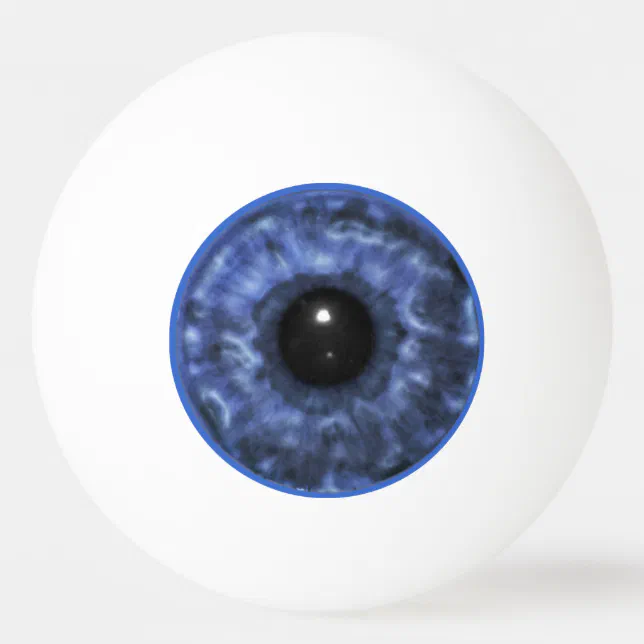 Blue Eyeball Ping Pong Ball | Zazzle