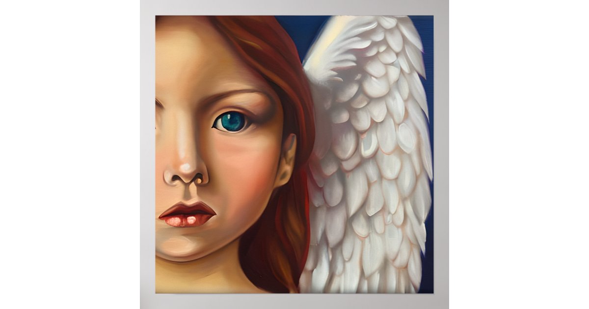 Blue Eyed Angel Poster | Zazzle