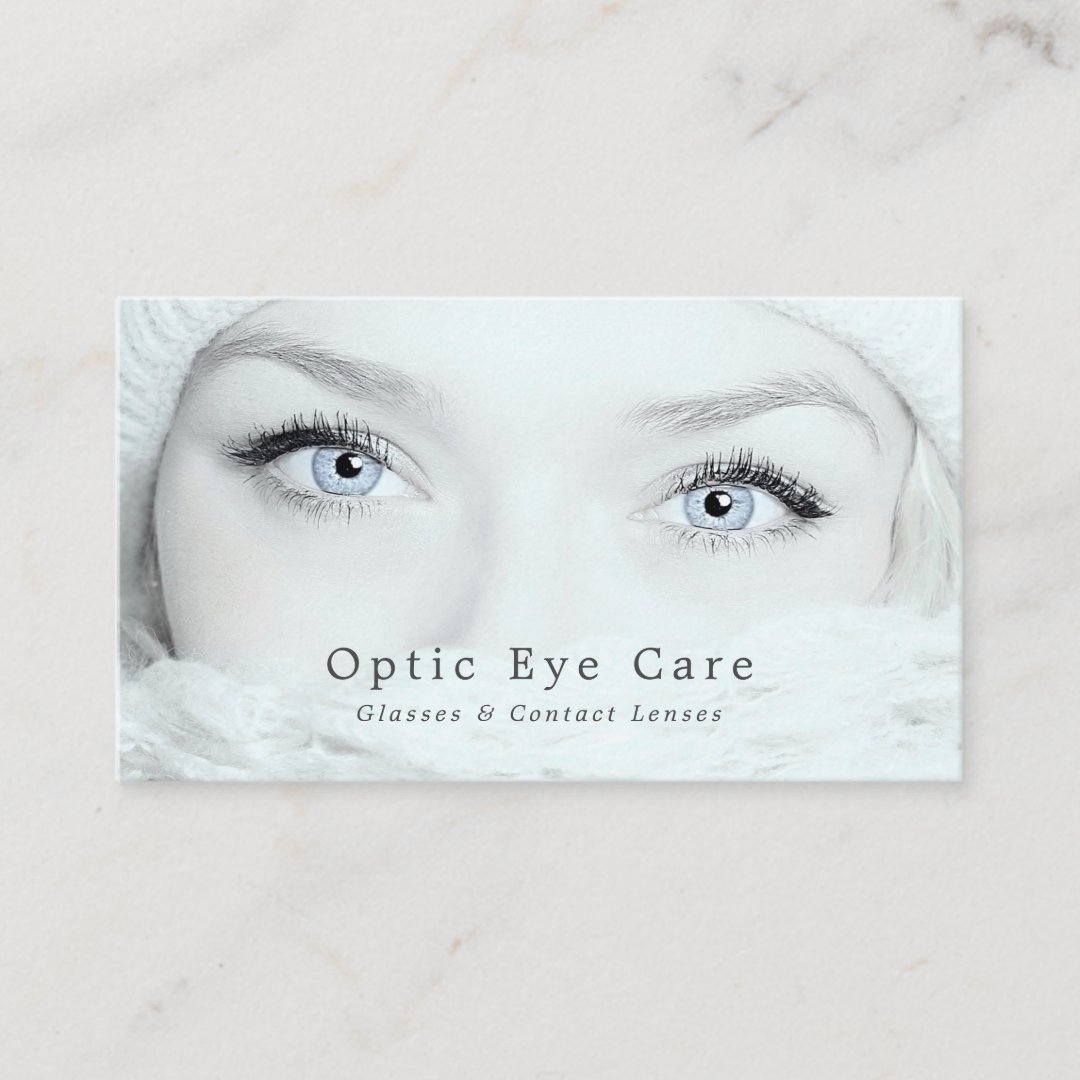 Blue Eyes, Optician, Technical Practitioner Business Card | Zazzle