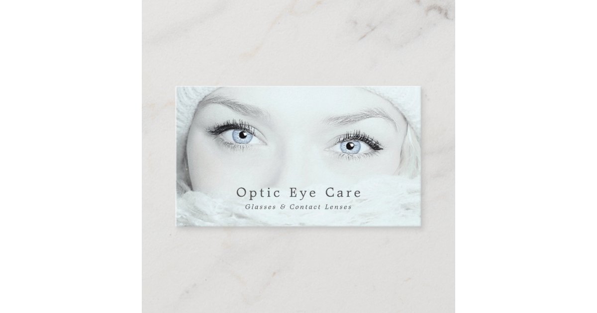 Blue Eyes, Optician, Technical Practitioner Business Card | Zazzle