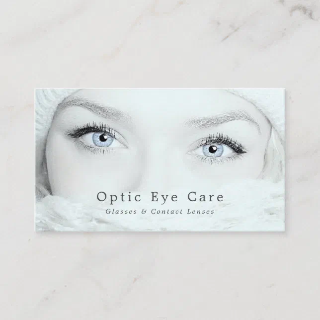 Blue Eyes, Optician, Technical Practitioner Business Card | Zazzle