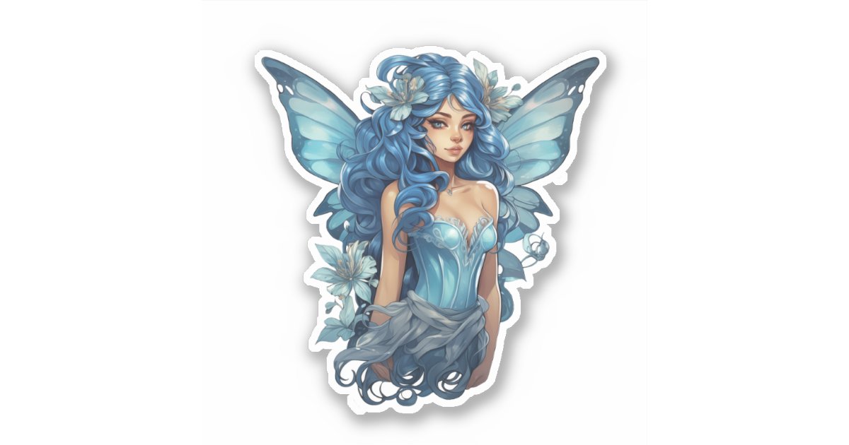Blue Fairy Sticker | Zazzle