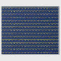 Blue, Faux Gold 75th (Seventy-Fifth) Event Wrapping Paper | Zazzle