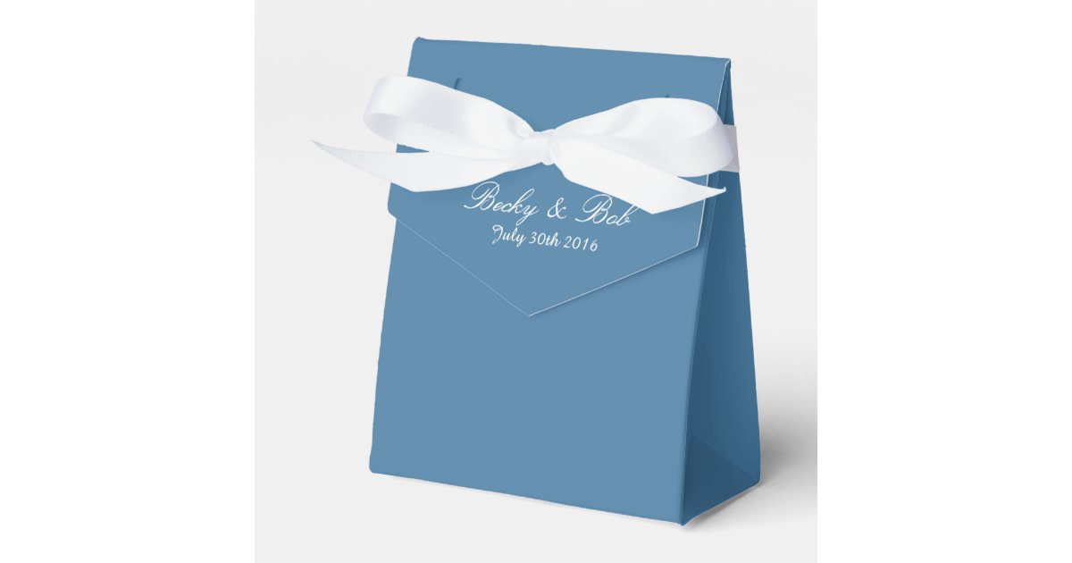 Blue Favor Boxes | Zazzle