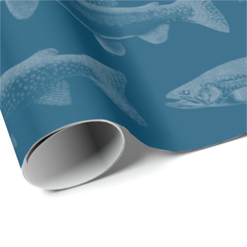 Blue Fish Wrapping Paper | Zazzle