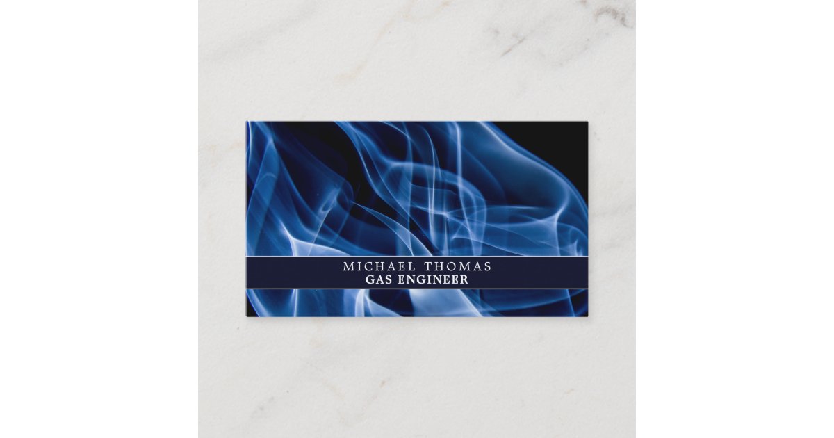 Blue Flame, Gas Engineer & Supplier Business Card | Zazzle
