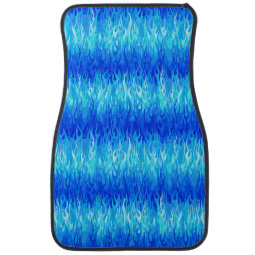 Blue Flames Pattern - Hot Rod Car Floor Mat | Zazzle