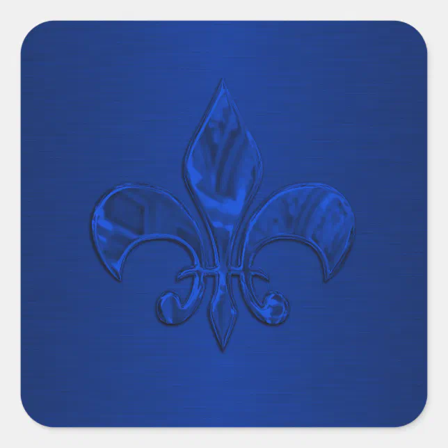 Blue Fleur de Lis Envelope Seal | Zazzle