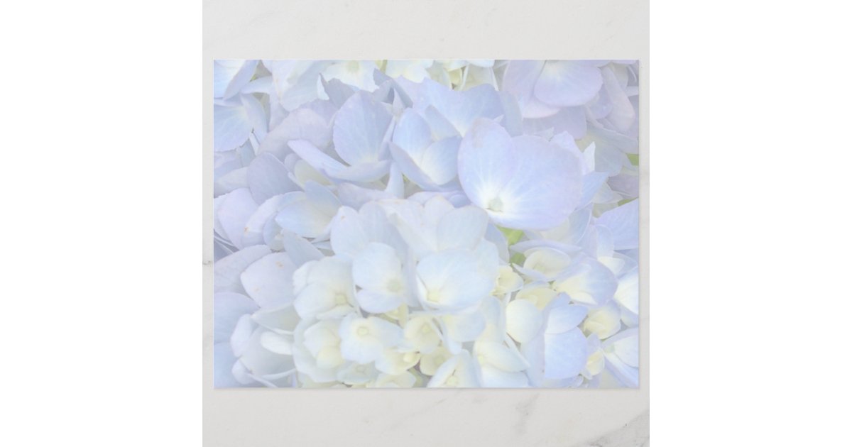 Blue Floral Double-sided Blank Printable Paper | Zazzle.com