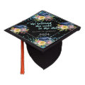 Blue Floral Graduation Cap,Confetti Graduation Cap Topper | Zazzle