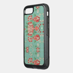 Blue floral Otter box Case | Zazzle