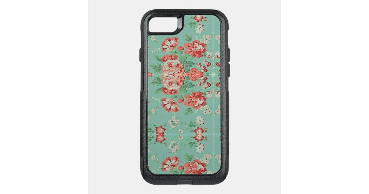 Blue floral Otter box Case | Zazzle