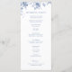 Blue Floral Victorian Classic Wedding Program | Zazzle