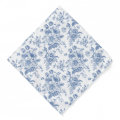 Blue Flower Pattern Bandana | Zazzle