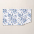 Blue Flower Pattern Bath Towel Set | Zazzle