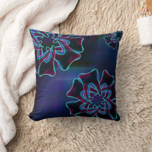 Blue Flower Tooth Design Dentist Pillows | Zazzle