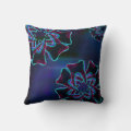 Blue Flower Tooth Design Dentist Pillows | Zazzle