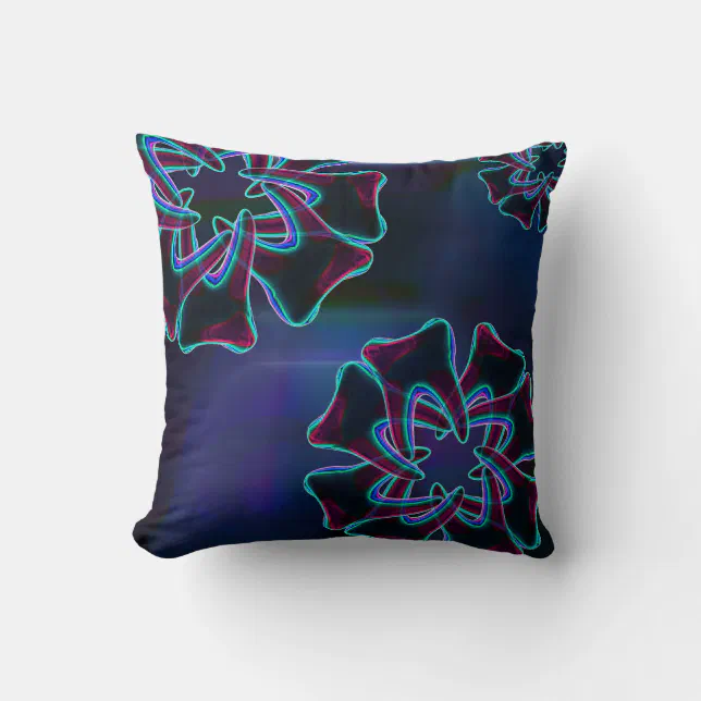 Blue Flower Tooth Design Dentist Pillows | Zazzle