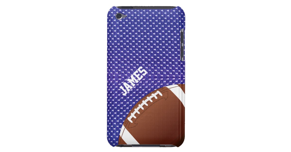 Blue Football Custom iPod Touch Case | Zazzle